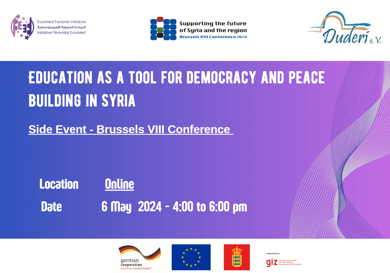 Education as a tool for Democracy and Peace building in Syria | EuroMed ...